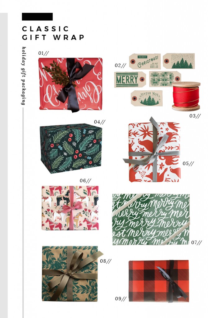 Holiday Gift Wrap & Wrapping Paper Resources - Room for Tuesday