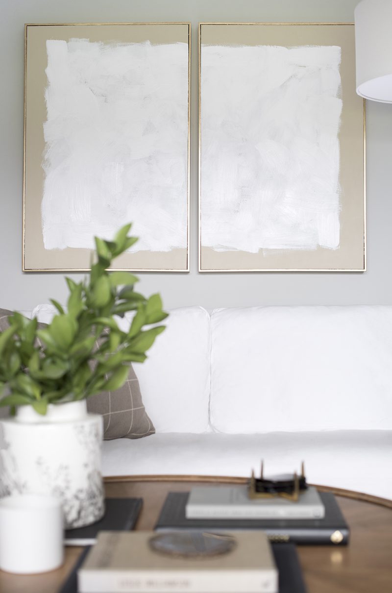 DIY Abstract Diptych Art (+ A Video) - Room for Tuesday