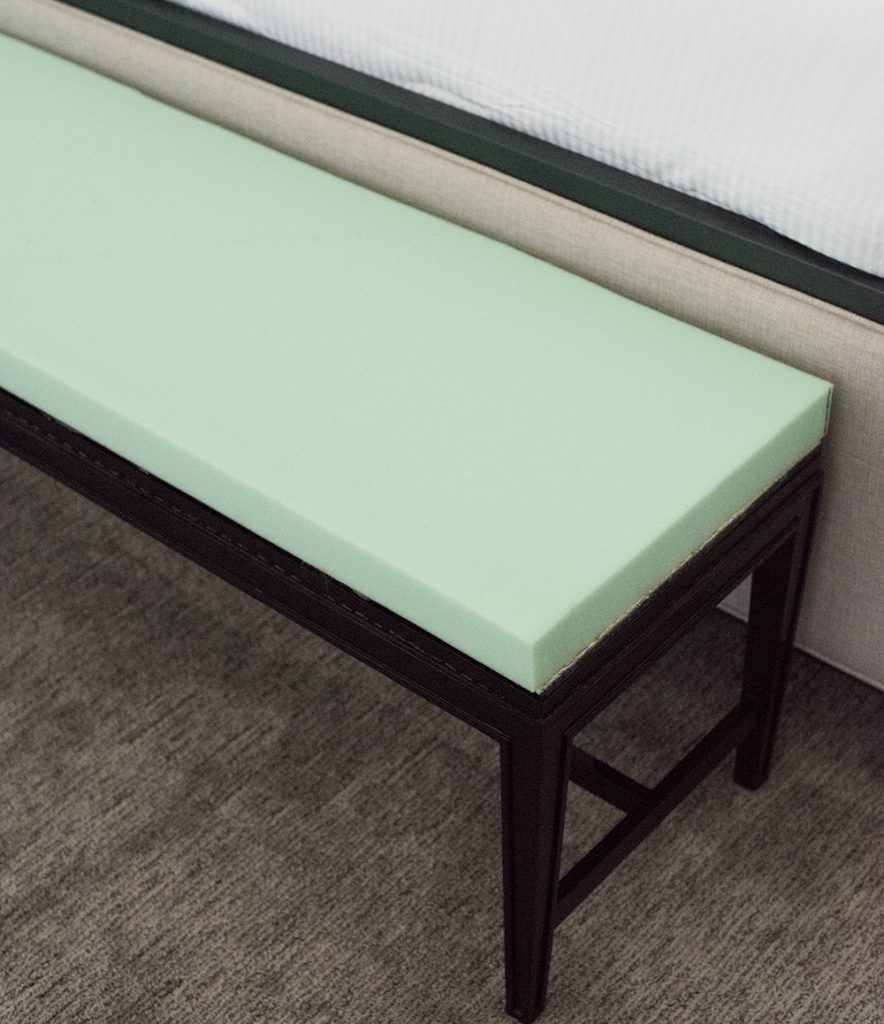 How to Upholster a Bench - Room for Tuesday Blog