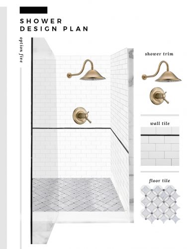 5 Classic Shower Design Plans - Room for Tuesday
