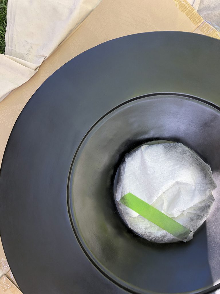 A Fire Pit Makeover Using High Heat Paint - Room for Tuesday