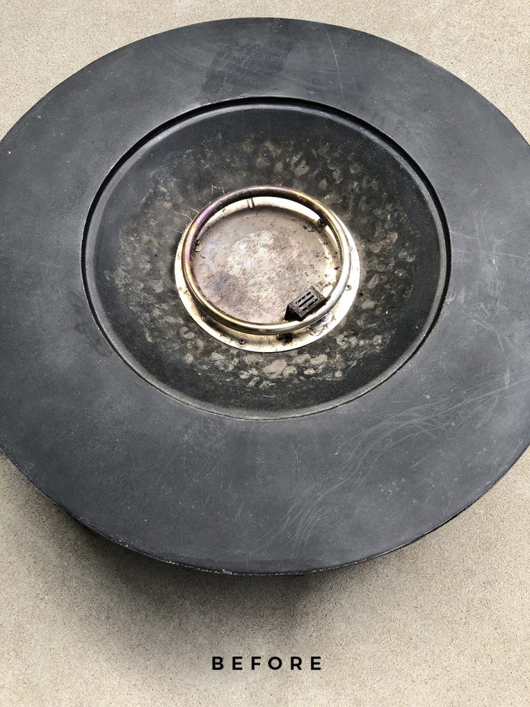 A Fire Pit Makeover Using High Heat Paint - Room for Tuesday