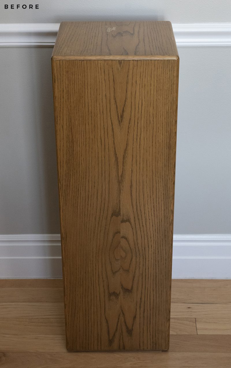 DIY Wood Pedestal Makeover - Room for Tuesday