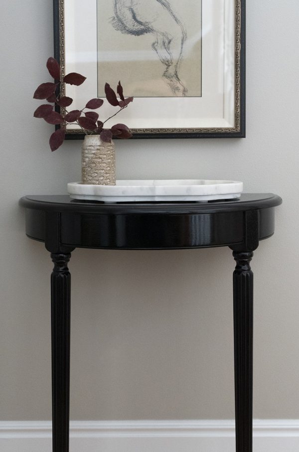 Demilune Table Makeover - Room for Tuesday Blog