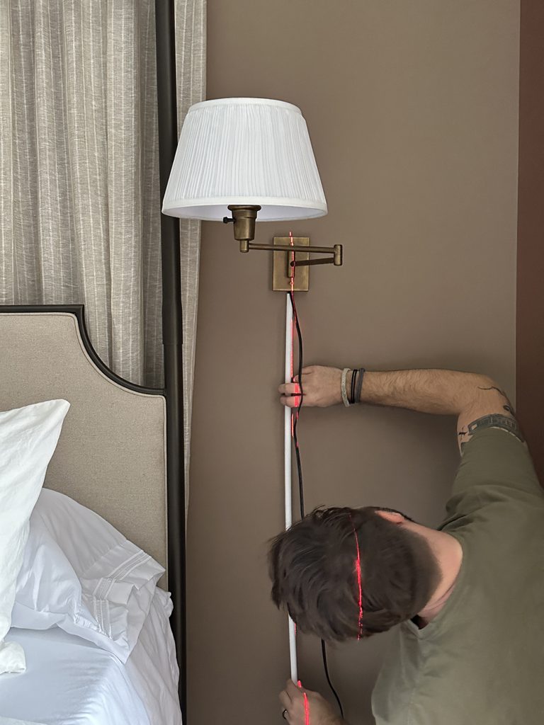 Hiding Cords for Wall Sconces & Picture Lights - Room for Tuesday