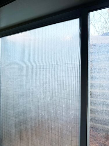 DIY Faux Reeded Glass Window for Added Privacy