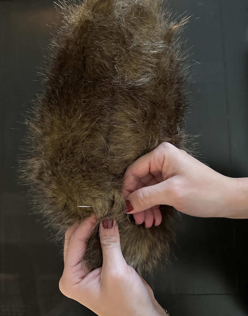 DIY Faux Fur Lumbar Pillow - Room for Tuesday Blog