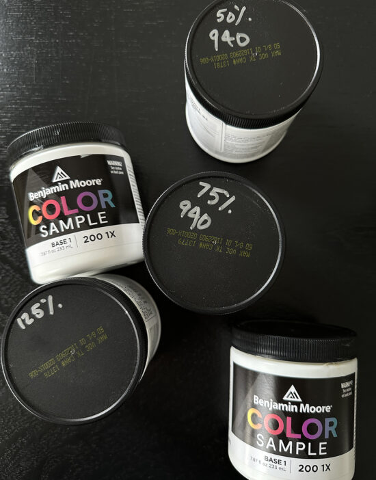 How Paint Color Percentages Work and When To Use Them