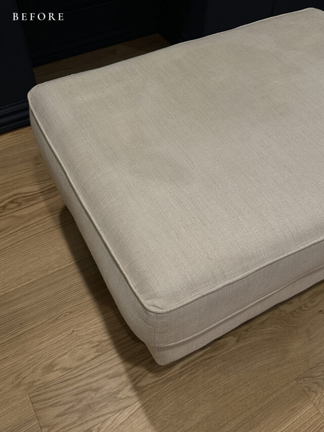 How to Make a Basic Ottoman Look Custom and High-End