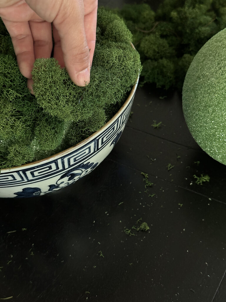 Easy Moss DIY Centerpiece for Summer