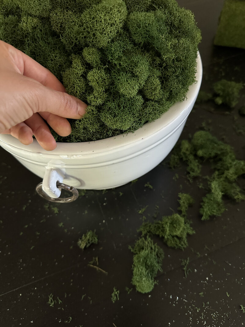 Easy Moss DIY Centerpiece for Summer
