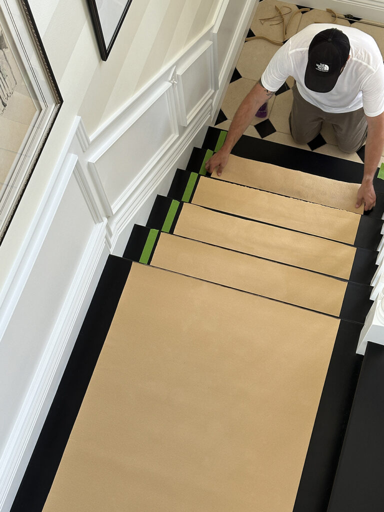How to Install a Stair Runner with an Easy Staircase Landing