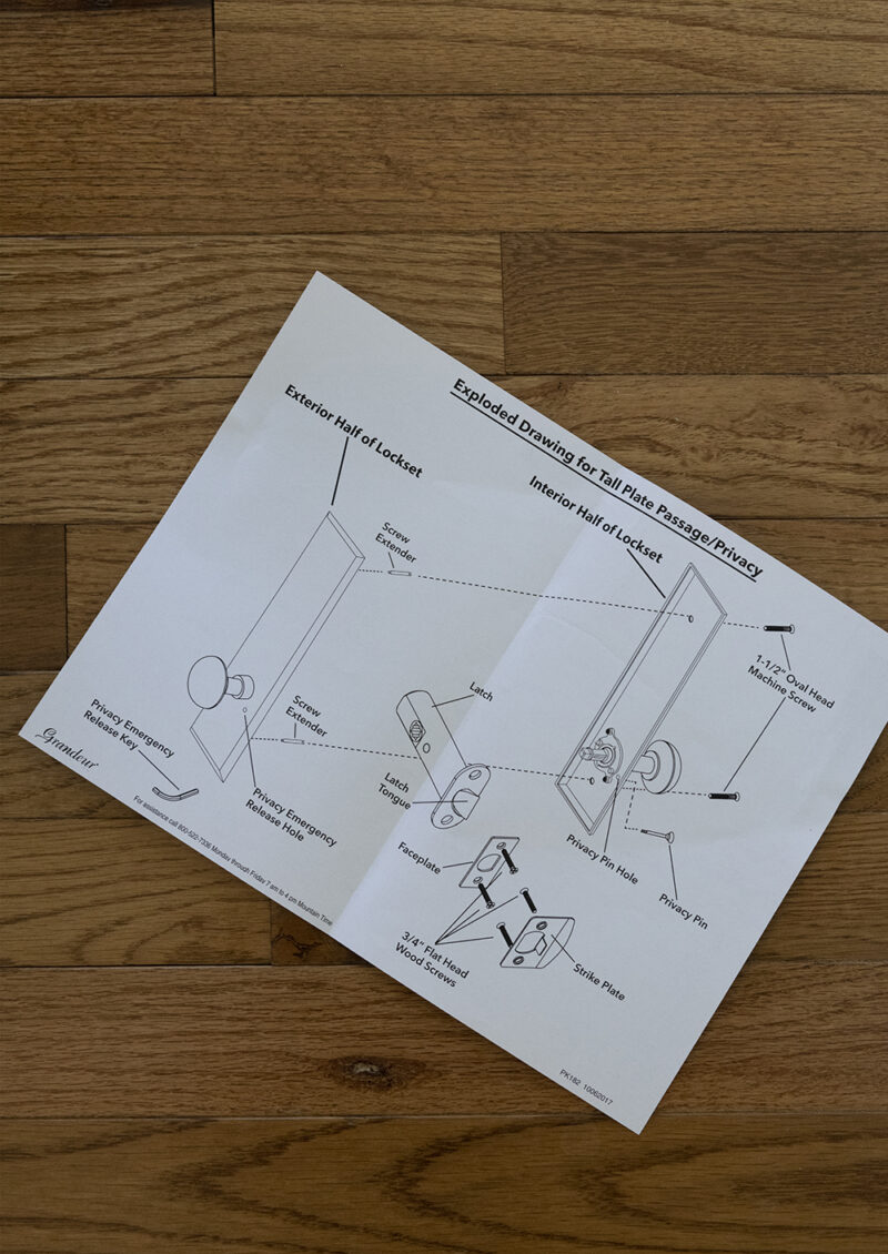 How to Measure, Select, and Install Interior Door Hardware