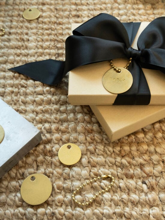 How to Make Stamped Brass Gift Tags or Labels