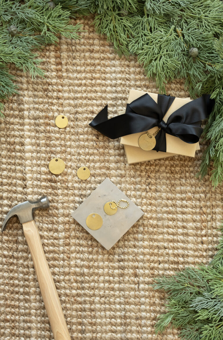 How to Make Stamped Brass Gift Tags or Labels