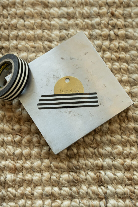 How to Make Stamped Brass Gift Tags or Labels