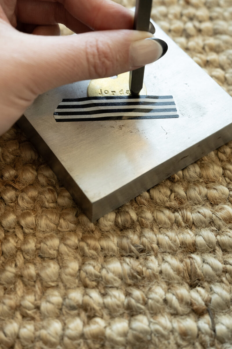How to Make Stamped Brass Gift Tags or Labels